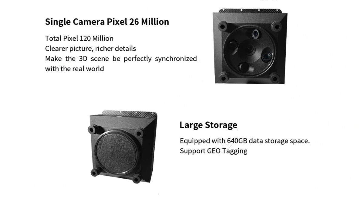 WLF-120M 3D Camera Mapping and Surveying with Geo Tagging Function - Wolftech Aviation