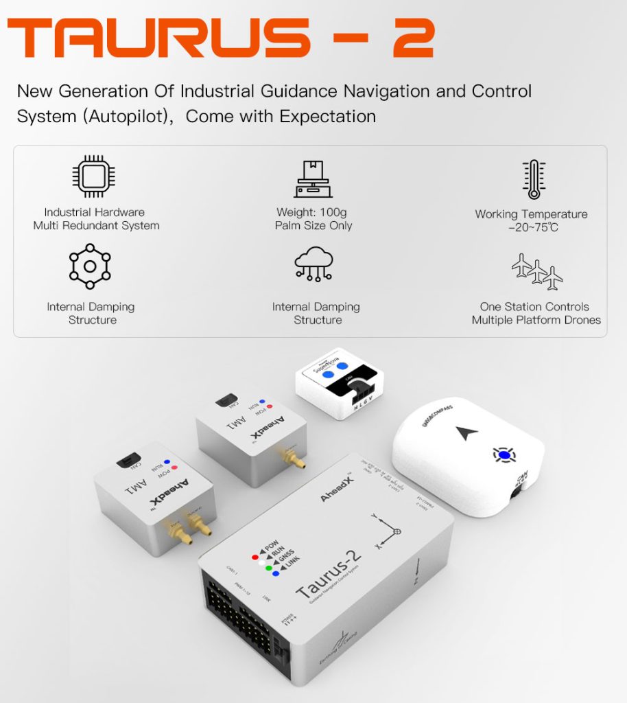 AHEADX TAURUS 2 FLIGHT CONTROLLER FOR MULTICOPTER AND FIXED-WING ...